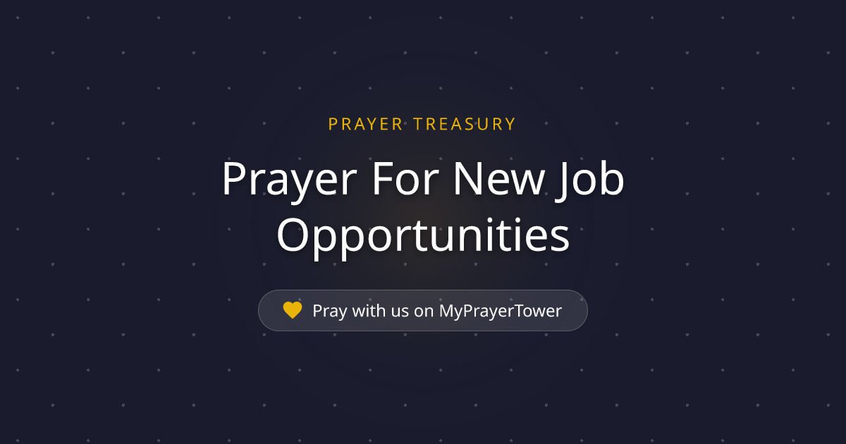 Prayer For New Job Opportunities — Powerful Catholic Prayer for work ...