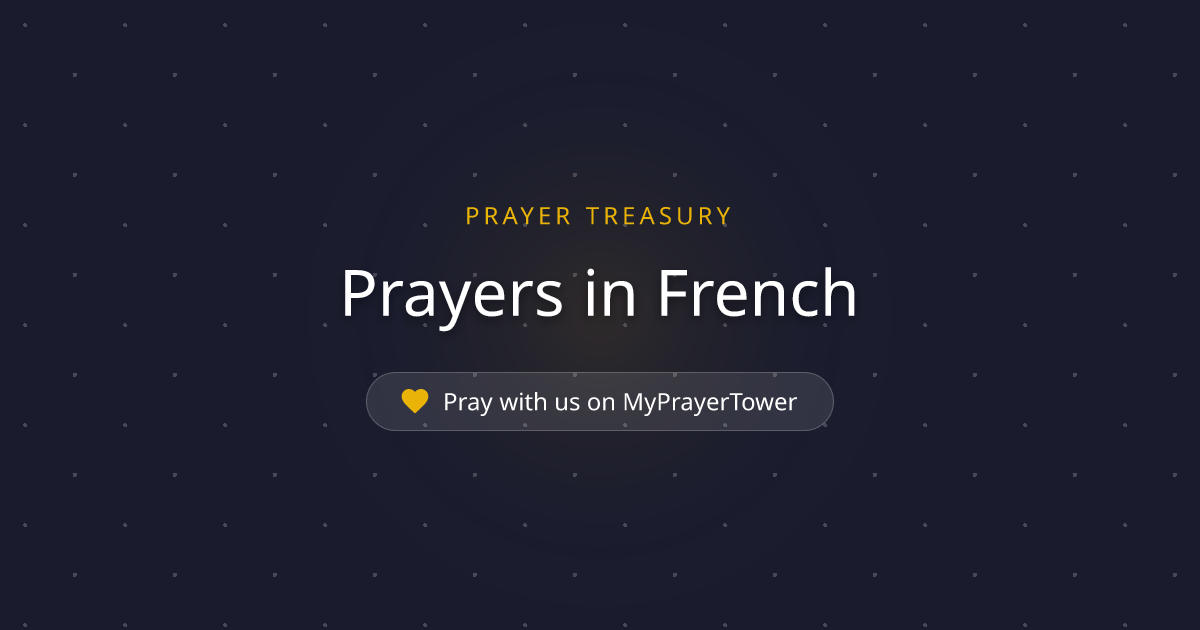 Prayers in French | Catholic Prayers | MyPrayerTower
